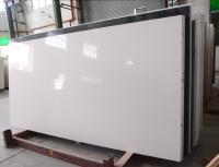 China White Quartz Stone Countertop 2.4g/cm³ Density 18mm-30mm Thickness for Kitchen & Vanity for sale