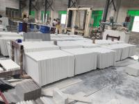 China White Quartz Stone Countertop 2.4g/cm³ Density 18mm-30mm Thickness for Kitchen & Vanity for sale