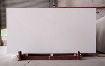China White Calacatta 0.1% 3000*1400mm Artificial Quartz Slabs for sale