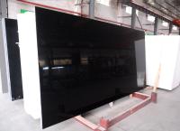 China Black Mirror Surface 3200*1800mm 12mm Artificial Quartz Stone for sale