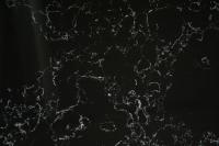 China 20MM Black Artificial Quartz Stone For Quartz  Kitchen Vanity top for sale