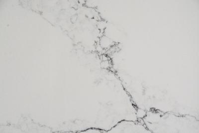 China 15MM Polished Custom White Carrara Quartz Stone With Kitchen Countertop for sale