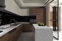 China Engineered 3000*1500 White Quartz Stone For Tops And Flooring Building Materials for sale