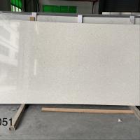 China Stain Resistant 15mm Beige Engineered Quartz Stone for Vanity Top Countertop for sale