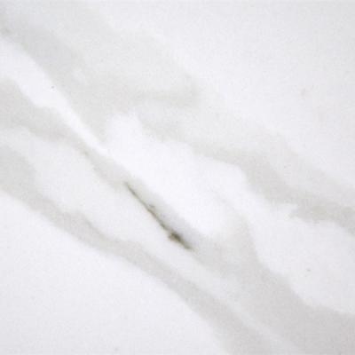 China White Snowflake Calacatta Quartz Stone Solid Surface 6-30mm Thickness for Kitchen Countertop for sale