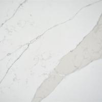 China Engineered Quartz  Stone  Polished 3200*1800 Calacatta White Quartz for sale