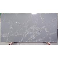 China White Snowflake Pattern Grey Calacatta Quartz Stone 3000*1500MM for sale