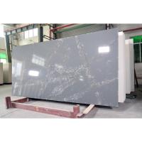 China White Snowflake Pattern Grey Calacatta Quartz Stone 3000*1500MM for sale