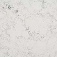 China 3200*1600 Carrara Quartz Stone Kitchen Island Chalky Veins Embedded for sale