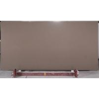 China Smooth Dotted 15mm Brown Artificial Quartz Slab for Kitchen Table Top 3000x1600mm for sale