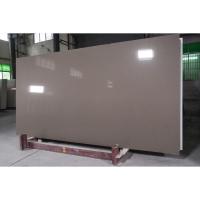 China Smooth Dotted 15mm Brown Artificial Quartz Slab for Kitchen Table Top 3000x1600mm for sale