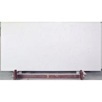 China 18mm Carrara Quartz Slab 3200x1800mm with Chalky Black Veins for Kitchen Countertops for sale
