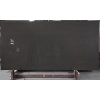 China Custom Sized Dark Grey Glass Quartz Slab 3200x1800mm for Countertops Wall Floor Tiles for sale