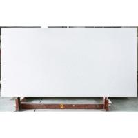 China Immaculate Custom Sized 15 MM Paper White Recycled Glass Quartz Kitchen Backsplashes Materials for sale