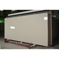 China Anti Slip 15mm Beige Recycled Glass Quartz Tiles for Bathroom Wall Cladding for sale