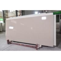 China 15MM Nude Colored Glass Quartz Stone With Bathroom Vanity Top for sale