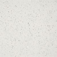 China 3200*1800*15MM Snowfall White Recycled Glass Wall Panel Quartz Slab for sale