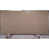 China 20mm Light Brown Artificial Quartz Bathroom Vanity Top - 93% Quartz Content, 3000x1500mm Size for sale