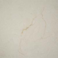 China 30mm Creamy Beige Carrara Quartz Stone Slab for Kitchen Countertops and Vanity Tops for sale
