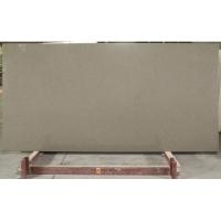 China 18mm Taupe Glass Quartz Slab 3000x1600mm for Bathroom Wall Countertop Vanity for sale