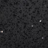 China 20MM Cut To Size Mirror Black Glass  Quartz With Kitchen Countertop for sale