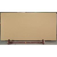 China British Tan Glass Quartz Countertop Slab 3000x1400mm 12mm Thick for sale