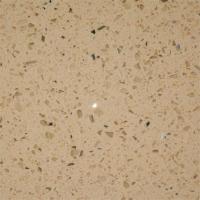 China British Tan Glass Quartz Countertop Slab 3000x1400mm 12mm Thick for sale