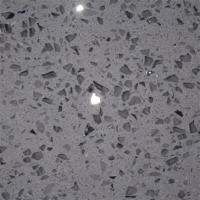 China 12MM Iron Grey Glass Quartz For Non Slippery Indoor Floor Tiles for sale
