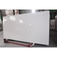 China White Glass Quartz Stone Slab 8-30mm Thickness for Bathroom Vanity Tops and Kitchen Countertops for sale