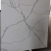 China Anti Porous Calacatta Quartz Stone 3000x1400mm 12mm for Indoor Building Materials for sale
