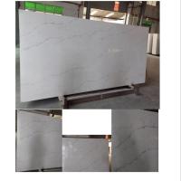China 3000x1400MM White Calacatta Quartz Stone For Wall Tile And Floor Tile for sale