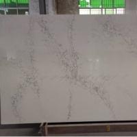 China White Stellar 20MM Calacatta Quartz Stone For Countertop Table Top for sale