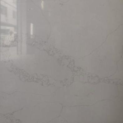 China Marble Imitation White Calacatta Quartz For Bathroom Vanity Top for sale