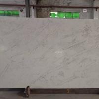 China 20mm White Calacatta Quartz Stone For Bathroom Vanity Top Surface for sale