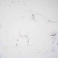 China Slab Slick 10mm White Carrara Worktops Quartz For Kitchen Countertop for sale