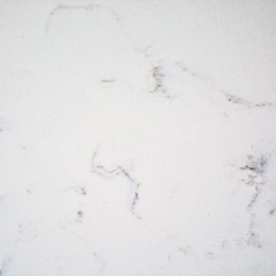 China Slab Slick 10mm White Carrara Worktops Quartz For Kitchen Countertop for sale