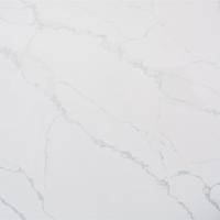 China Dazzling 25MM White  Veined Calacatta Kitchen Island Quartz Table Top for sale