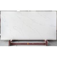 China Dazzling 25MM White  Veined Calacatta Kitchen Island Quartz Table Top for sale