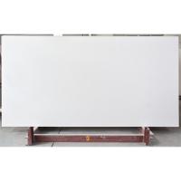 China 7.5Mohs White Carrara Quartz Stone Slab 3000x1500mm for Living Room Floor Tiles for sale