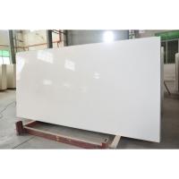 China 7.5Mohs White Carrara Quartz Stone Slab 3000x1500mm for Living Room Floor Tiles for sale