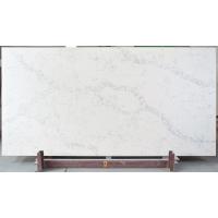China 15MM White  Veined White Quartz Stone Calacatta For Wall Panel for sale