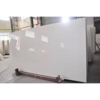 China 7.5mm Thickness White Artificial Quartz Stone Slabs Table Top For Bathroom for sale