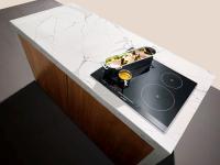 China Jumbo Size Marble Textured Calacatta Quartz Stone For Home Deco for sale