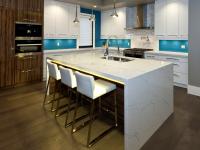 China 30mm Artificial Quartz Stone Benchtop - 93% Quartz Content, 6-7 Mohs Hardness for Kitchen Islands and Countertops for sale