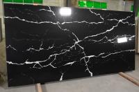 China Resists Corrosion man made Black Calacatta Stone Benchtop for sale