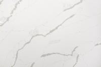 China Engineered White calacatta quartz kitchen countertops SGS for sale