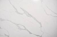 China Engineered White Quartz Slab Prefabricated Kitchen Countertops 3000x1400mm 20mm Thick for sale