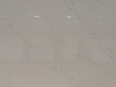 China Polish 15MM Grey Cloudy Calacatta Quartz Stone For Home Decorative Wall for sale