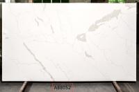 China Black and white calacata Quartz stone countertop for sale