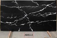 China Black 15MM Calacatta Quartz Stone Lightning Patterned Quartz Slab for sale